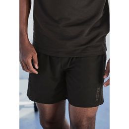 Le Jogger Herren Le Jogger Shorts mit seitliche Mesheinsatz und Rei&szlig;verschlusstaschen schwarz S (44/46), N-Gr