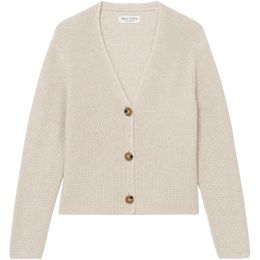 Marc O'Polo Marc O'polo Damen Marc O'Polo Strickjacke in kurzer, gerader Form beige L