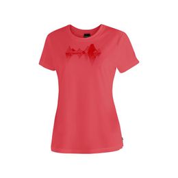 Maier Sports Damen T-Shirt &raquo;Tilia Pique W&laquo; Damen Funktionsshirt, Freizeitshirt mit Aufdruck rot 44
