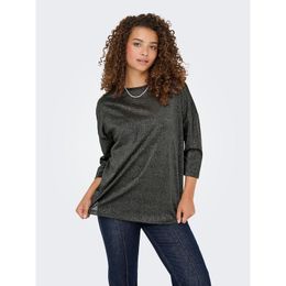 Only Damen Only 3/4-Arm-Shirt &raquo;ONLSILVERY GLAMOUR LUREX 3/4 TOP JRS&laquo; mit Glitzer-Effekt XS