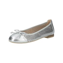 Caprice Damen Ballerina &raquo; Ballerinas Leder&laquo; silber 38