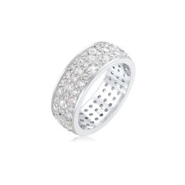 Elli Premium Damen Fingerring &raquo;Microsetting Zirkonia Wei&szlig; 925 Sterling Silber&laquo; silber