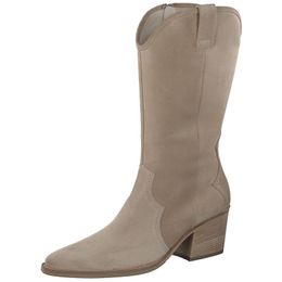 Paul Green Damen Stiefel &raquo; Stiefel Veloursleder&laquo; beige 38,5
