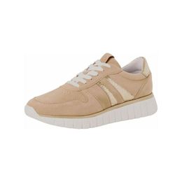 Tamaris Damen Sneaker &raquo; Sneaker Leder/Synthetik&laquo; beige 36