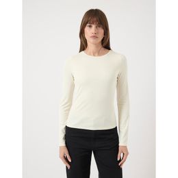 Y.A.S Damen Langarmshirt &raquo;YASPALOMA LS TOP NOOS&laquo; wei&szlig; L