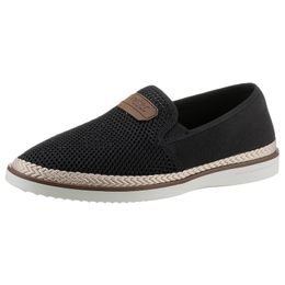 Rieker Herren Slipper Espadrilles, Sommerschuh 150 Jahre Rieker Jubil&auml;umsartikel schwarz 41