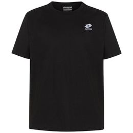 Lotto Herren Lotto T-Shirt - mit dezenter Logostickerei schwarz S (44/46)