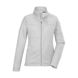 Killtec Damen Fleecejacke &raquo;KOS 90 WMN FLC JCKT&laquo; Elegante Strickfleecejacke mit Stretch, Kinnschutz und Zipper-Taschen silber 38