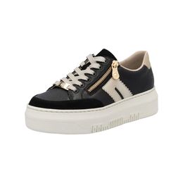 Rieker Damen Plateausneaker &raquo; Sneaker Glattleder&laquo; schwarz 40
