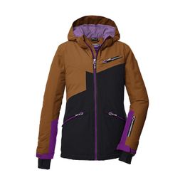 Killtec M&auml;dchen Skijacke &raquo;KSW 117 GRLS SKI JCKT&laquo; Wasser- und winddichte Funktionsjacke mit atmungsaktivem Design braun 176