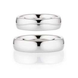 Bruno Banani Unisex Trauring &raquo;Schmuck Geschenk Ehering Hochzeit Damenring Herrenring&laquo; Made in Germany silber