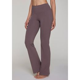 active by Lascana Lascana Active Damen LASCANA ACTIVE Jazzpants mit breitem B&uuml;ndchen grau 56/58, N-Gr