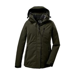 Killtec Damen Outdoorjacke &raquo;KOW 140 WMN JCKT&laquo; Wasserdichte Damenjacke, atmungsaktiv, abnehmbare Kapuze gr&uuml;n 42