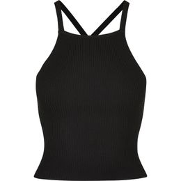 Urban Classics Damen Urban Classics Tanktop &raquo; Damen Ladies Rib Knit Crossed Back Top&laquo; 1 Stk. XL