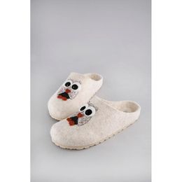 Aniston Shoes Damen Aniston SHOES Clog ,Hausschuh, mit ergonomisch gefomtem Fu&szlig;bett-NEUE KOLLEKTION, Weite G beige 37