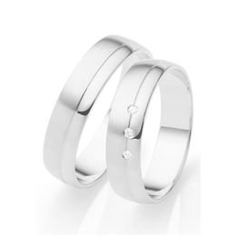 Firetti Unisex Trauring &raquo;Schmuck Geschenk Gold 750 Hochzeit Ehering "LIEBE"&laquo; Made in Germany, wahlweise mit oder ohne Brillanten wei&szlig;