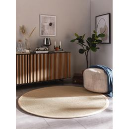 benuta Nest Sisal Teppich Sana Cream &oslash; 150 cm rund - Naturfaserteppich aus Sisal