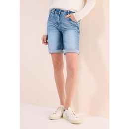 Cecil Damen Shorts &raquo;Style Scarlett&laquo; Sommerhose, Jeans, im 5-Pocket-Stil blau 29, N-Gr