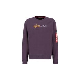 Alpha Industries Damen Sweater &raquo;Alpha Label Sweatshirt&laquo; lila L