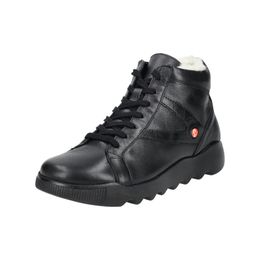 Softinos Damen Softinos Schn&uuml;rstiefelette &raquo;Softinos Stiefelette Leder&laquo; schwarz 39