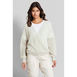 Bugatti Damen Bugatti V-Ausschnitt-Pullover ultra leicht beige XXL