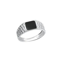 Vivance Damen Fingerring &raquo;925/- Sterling Silber rhodiniert Lack schwarz&laquo; wei&szlig;