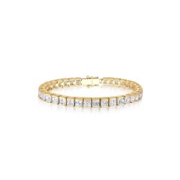 Elli Premium Damen Armband &raquo;Tennisarmband Zirkonia Silber 925 Sterling Silber&laquo; gold