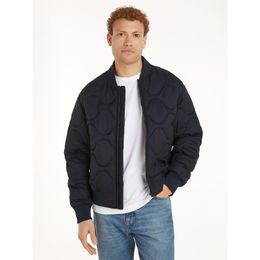 Tommy Hilfiger Herren Steppjacke &raquo;ONION QUILTED BOMBER&laquo; ohne Kapuze mit Stehkragen, modische Steppung blau XL