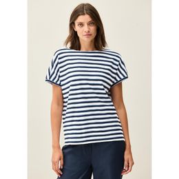 Cecil Damen T-Shirt mit Streifen Muster blau XS (36)
