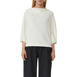 s.Oliver BLACK LABEL Damen s.Oliver BLACK LABEL Sweatshirt, mit Wasserfall Ausschnitt wei&szlig; 38