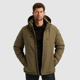 PME-Legend Pme Legend Herren PME LEGEND Outdoorjacke &raquo;Semi long jacket STEARPACKER Ottoman&laquo; mit Kapuze mit Kapuze braun L