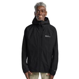 Jack Wolfskin Herren Funktionsjacke &raquo;TEMPEST 2L JKT M&laquo; mit Kapuze schwarz XL (54/56)