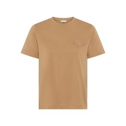 Gant Damen T-Shirt &raquo;REG TONAL SHIELD SS T-SHIRT&laquo; Rundhals, Ton in Ton Stickerei gr&uuml;n XL