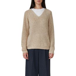 s.Oliver Damen s.Oliver Strickpullover mit V-Ausschnitt, meliert 44