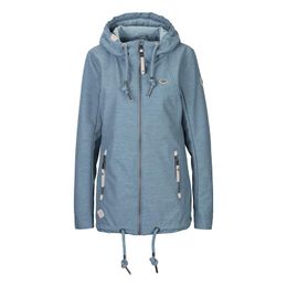Ragwear Damen Funktionsjacke &raquo;ZUZKA&laquo; mit Kapuze stylische &Uuml;bergangs-Outdoor-Jacke Water repellent coating bunt M