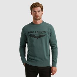 PME-Legend Pme Legend Herren PME LEGEND Sweatshirt &raquo;Crewneck soft terry with logo&laquo;, mit Logo Print L