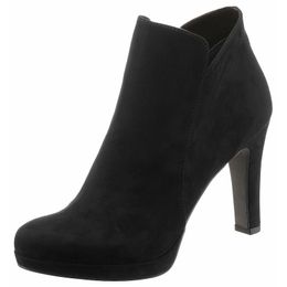 Tamaris Damen High-Heel-Stiefelette , Abendmode, High-Heel-Stiefelette, Ankleboots im femininen Look schwarz 35