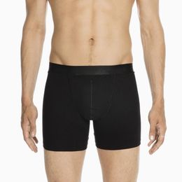 HOM Herren Langer Boxer &raquo;HO1&laquo; ultraweich, Cotton-Mix, elastisch, l&auml;ngeres Bein schwarz S