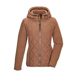 Killtec Damen Fleecejacke &raquo;KSW 108 WMN FLC JCKT&laquo; Fleecejacke in Hybridoptik, regulierbare Kapuze, Kinnschutz 40