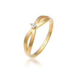 Elli DIAMONDS Damen Elli DIAMONDS Verlobungsring &raquo;Diamant Wei&szlig; Brillantschliff (0.03 ct) 585 Gelbgold&laquo; gold