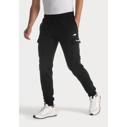 Kangaroos Herren Kangaroos Sweathose Jogginghose mit Kordel, Relaxhose leichte Sweat-Qualtit&auml;t schwarz 60/62 (XXL), N-Gr