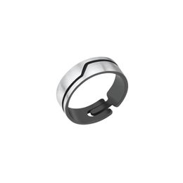Vivance Damen Fingerring &raquo;925 Sterling Silber oxidiert&laquo; wei&szlig;
