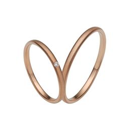 Firetti Kinder Trauring &raquo;Schmuck Geschenk Gold 375 Hochzeit Ehering "LIEBE"&laquo; Made in Germany, wahlweise mit oder ohne Brillant rosa