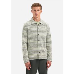 NO EXCESS Herren NO EXCESS Langarmhemd &raquo; Gestricktes Overshirt Shirt Jersey Jacquard&laquo; M, Normalgr&ouml;&szlig;en