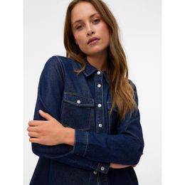 V&eacute;ro Moda Vero Moda Damen Jeansbluse &raquo;VMJENNIE LS DENIM SHIRT MIX NOOS&laquo; blau M
