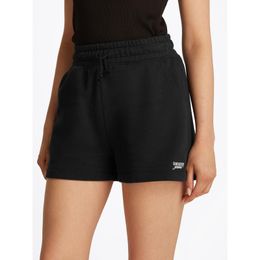 Tommy Jeans Damen Shorts &raquo;TJW SCRIPT SHORT EXT&laquo; mit Logoschriftzug schwarz XL (42), N-Gr