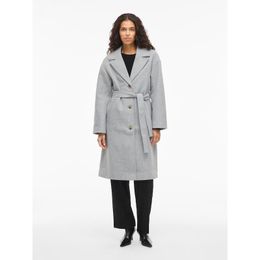 Vila Damen Langmantel &raquo;VICLAUDIA L/S LONG COAT - NOOS&laquo; grau 44