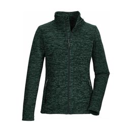 Killtec Damen Fleecejacke &raquo;KOW 113 WMN KNT FLC JCKT&laquo; Strickfleecejacke, Stehkragen, Comfort-Stretch, Zipper-Taschen gr&uuml;n 46