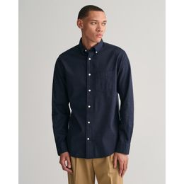 Gant Herren Langarmhemd &raquo;REG FLANNEL MELANGE SHIRT&laquo; blau M, N-Gr