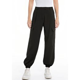 Replay Damen Cargohose schwarz 25, N-Gr